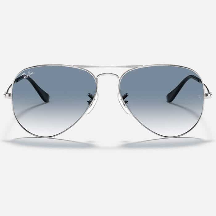Ray-Ban Aviator RB3025 003/3F 58mm Sunglasses - Silver Frame, Light ...